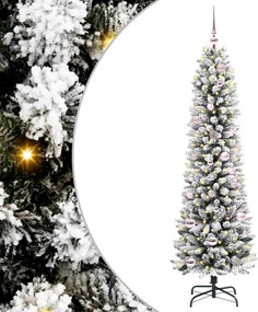 Umělý vánoční stromeček Bílá 150 cm PVC, kov a plast 3396095