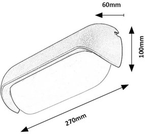 Rabalux 77041 - LED Venkovní nástěnné svítidlo HULST LED/13W/230V IP54 antracit