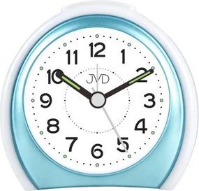 JVD Netikající tichý ručkový budík s osvětlením s plynulým chodem JVD SRP850.1