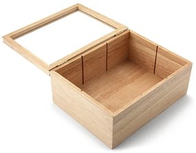 Continenta C3290 - Box na čajové sáčky 23x17,5 cm gumovník