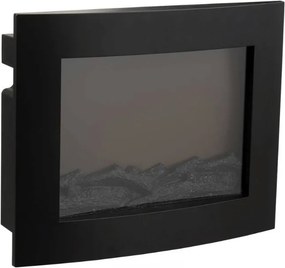 LED dekorace moderní krb COZY WARM 40x50 cm, černý