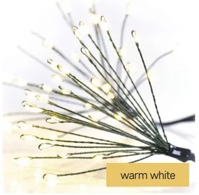 Světelný LED řetěz Nano 5,2 m s časovačem teplá bílá