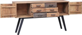 vodaXL Odkládací skříňka 110x30x75 cm masivní teak 285314