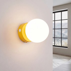 Sollux Lighting Nástěnné svítidlo YOLI 1 žluté s vypínačem