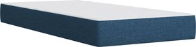 Box spring postel s matrací modrá 90x200 cm textil 3285108