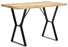 247949 vidaXL Jídelní stůl 120 x 60 x 76 cm masivní mangovníkové dřevo
