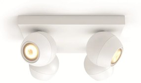 Hue White Ambiance Bodové svítidlo Philips Buckram GU10 50474/31/P7 bílé