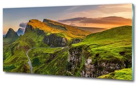 Wallmuralia Fotoobraz na skle Pahorky Skotska 100x50