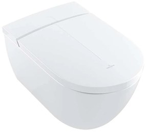 Villeroy & Boch ViClean - Elektronický bidet s keramikou, Rimless, CeramicPlus, SoftClosing, alpská bílá V0E200R1