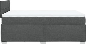 Box spring postel s matrací tmavě šedá 120x190 cm textil 3285828