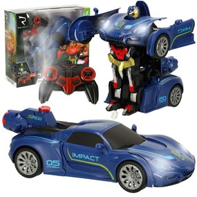 Creative Corner Transformer Revolt TRANSFORMING ROBOT RACER auto na dálkové ovládání modré