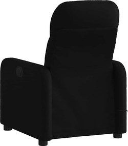 Elektrické masážní polohovací křeslo černé textil 3206788