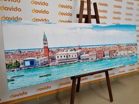 Obraz pohled na Benátky - 135x45 cm