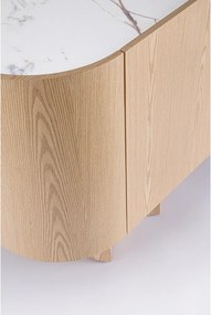 Komoda v dekoru dubu ve světle přírodní barvě 160x80,5x45,5 cm Otilia – Bizzotto
