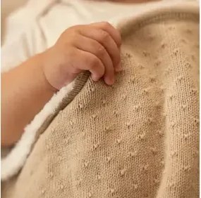 Little Dutch Deka pletená/fleece 70x100 Pure Soft Beige