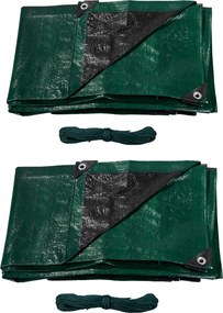 Parkside® Univerzální ochranná plachta, 2 x 3 m, 2dílná sada