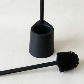 Stojan na toaletní papír a WC štětku STILK, černý, 63 cm