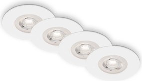 Briloner Vestavná LED svítidla (Sada 4, bílá)