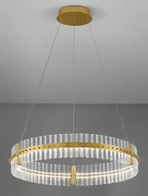 LED stmívatelný platinum zlaté moderní svítidlo Kezo