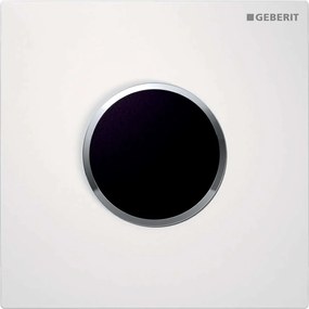 Geberit - Elektronické ovládání splachování pisoárů typ 10, síťové napájení, bílá/chrom 116.025.KJ.1