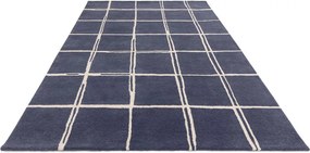 Modrý ručně tkaný vlněný koberec 160x230 cm – Asiatic Carpets