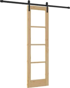 Posuvné dveře ORKDAL Přirozená a černá 61 x 198,5 cm 3331845