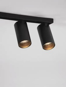 Minimalistické bodové svítidlo Oso 3 Černá