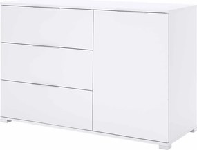 Komoda 1dveřová 3šuplíková Super Mat Bílá Barton