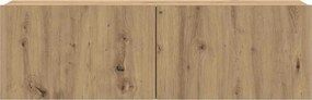Sada 8 kusů nástěnné TV skříňka dub artisan kompozitní dřevo 3328952