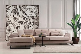 Atelier del Sofa Rohová sedací souprava Frido Corner Left (Chl+3R) - Beige, Béžová