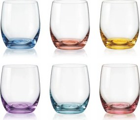 Crystalex Sklenice na nealko, rum a whisky Club Spectrum 300 ml, 6 ks (mix barev)