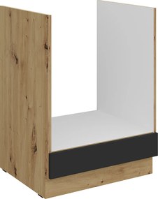 ARIA ac | dolní skříňka 60 D GAZ na vestavnou troubu | 60 cm | artisan/černá