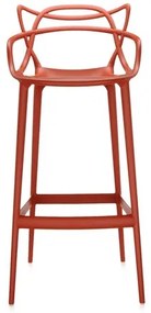 Barová židle Masters Stool oranžová, Kartell - Masters Stool 5868 (výška 109 cm)