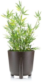 PLASTOVÝ KVĚTINÁČ MOSS ECO 25X26 CM TMAVĚHNĚDÁ