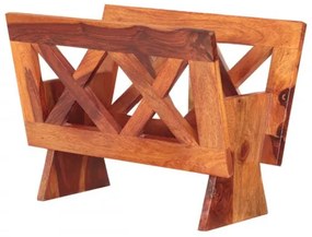 Indický nábytek - Stojan na noviny Kali 45x35x30 z masivu palisandr Tmavě medová