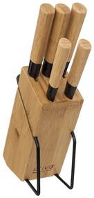 Sada nožů ve stojanu Bamboo 5ks