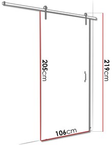 Posuvné interiérové dveře XAVIER 5 - 100 cm, antracitové