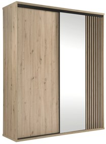 Šatní skříň Moderno se zrcadlem 179 cm dub Artisan