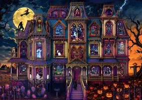TREFL Puzzle Premium Plus At-Home Fantasy: Strašidelný dům / 1000 dílk