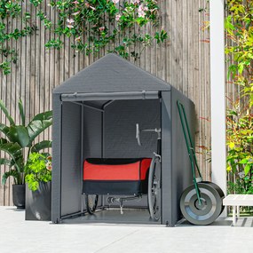 Zahradní válec Outsunny s U-rukojetí průměr 40 cm 60 l náplň z vodního písku kovový černý 57 x 40 x 123 cm pro dokonalé trávníky