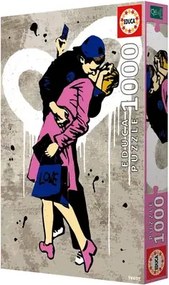 EDUCA Puzzle Líbající se pár / 1000 dílků / 48 × 68 cm
