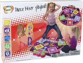 LEAN Toys Taneční podložka pro děti na baterie se světly a zvuky na tanec, 91 cm x 93 cm
