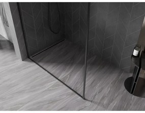 Mexen Kioto-F, sprchová zástěna s rámem 80 x 202 cm, 8 mm čiré sklo, černý profil, 800-080-104-70-00