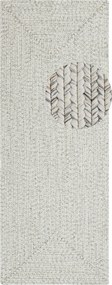 Kusový koberec Braided 105553 Light Melange – na von aj na doma, 80x150, biela, chodba / predsieň, Hanse Home