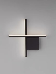 Designové nástěnné svítidlo Cross 30 černá