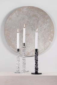 Svícen na klasickou svíčku Carat 29,7 cm stříbrný