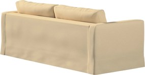 Potah na pohovku IKEA  Karlstad 3-místná, nerozkládací, dlouhý barva béžová látka lesklé, pletený vzor