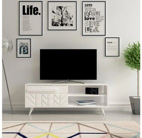 Asir | TV stolek VENEDIK 43,7x120 cm bílá | AS0991