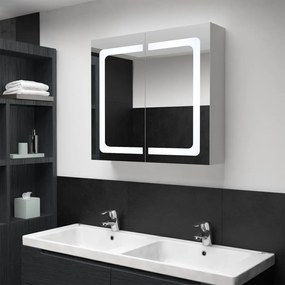 Led Koupelnová Skříňka Se Zrcadlem 80 X 12,2 X 68 Cm