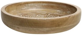 Dřevěná servírovací miska z mangového dřeva Tours Bowl - Ø 25*5 cm/ 1100ml